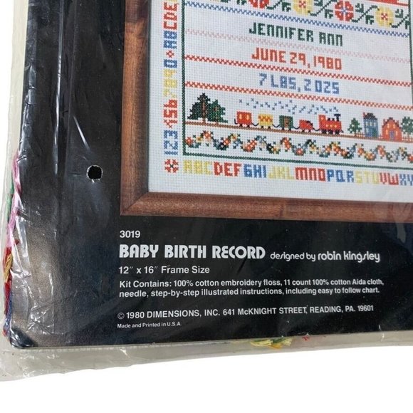 Dimensions | Other | Dimensions Baby Birth Record Counted Cross Stitch ...